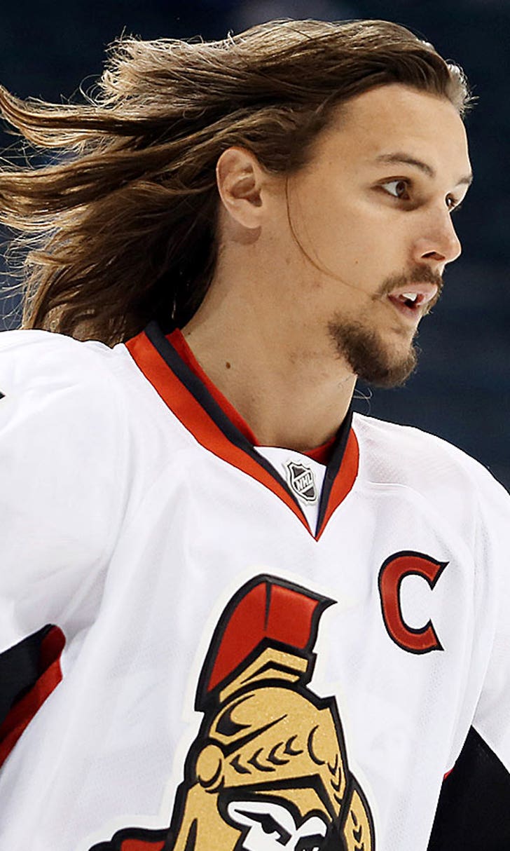Cutting edge? Senators' Karlsson chops flowing locks | FOX Sports