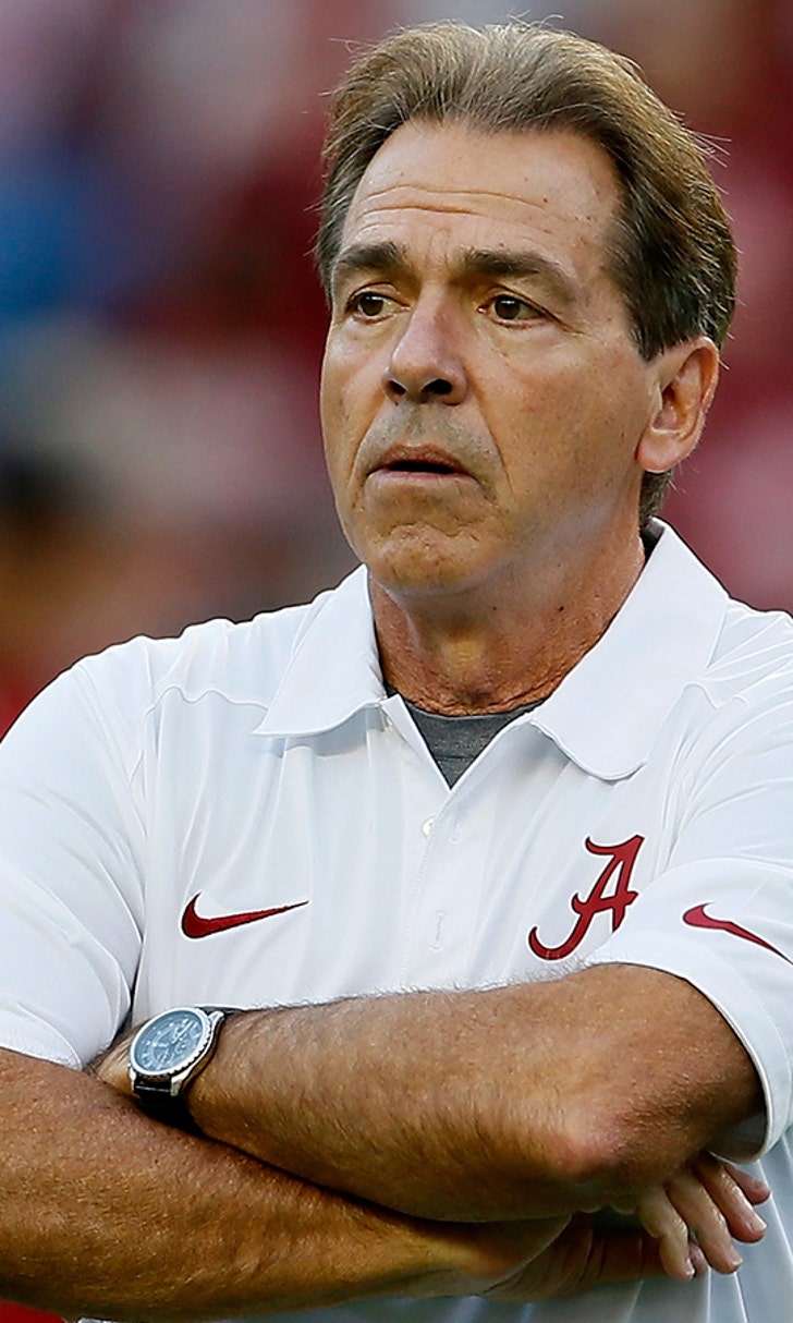 PHOTO: Auburn youngster mocks Nick Saban prior to Iron Bowl | FOX Sports