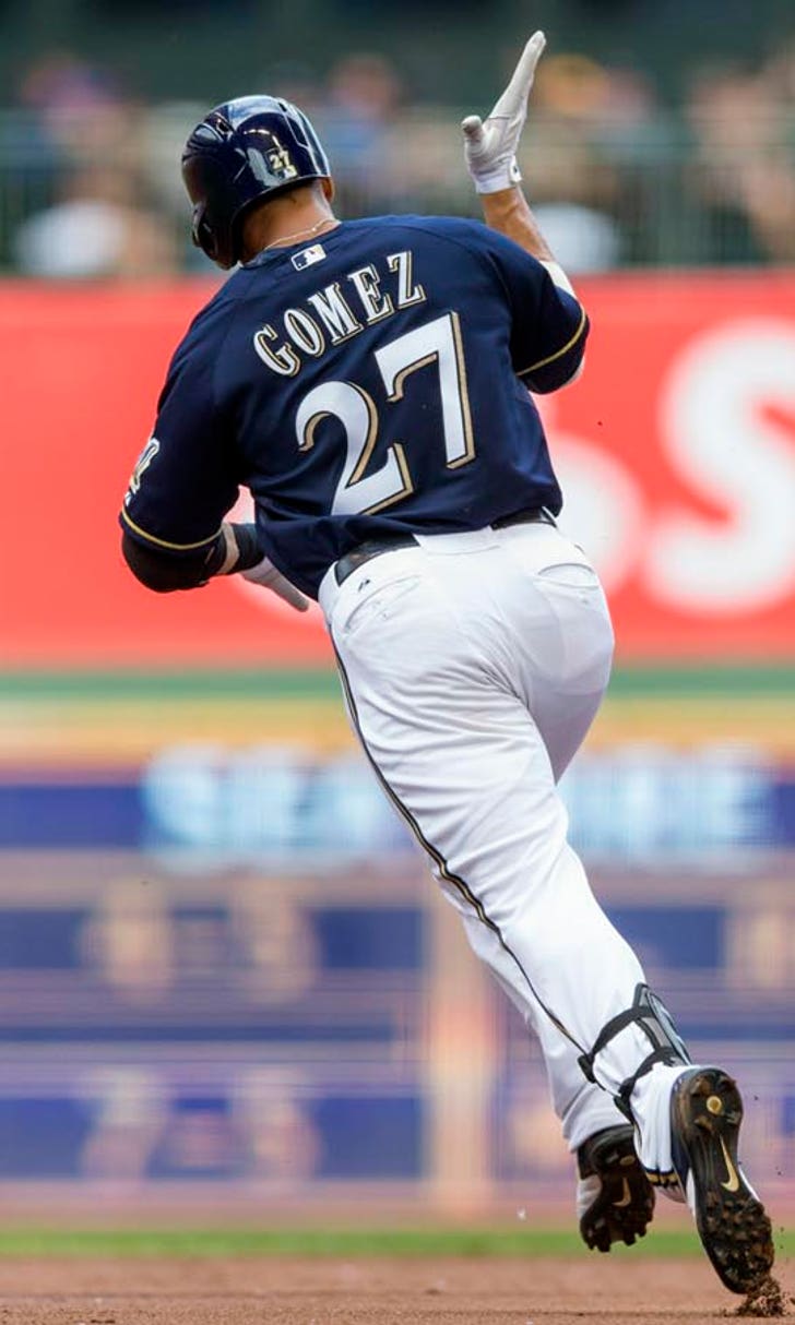 Gomez leads Brewers to win over Rockies | FOX Sports