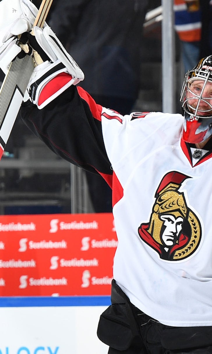 Craig Anderson records shutout in first game since wife's cancer ...