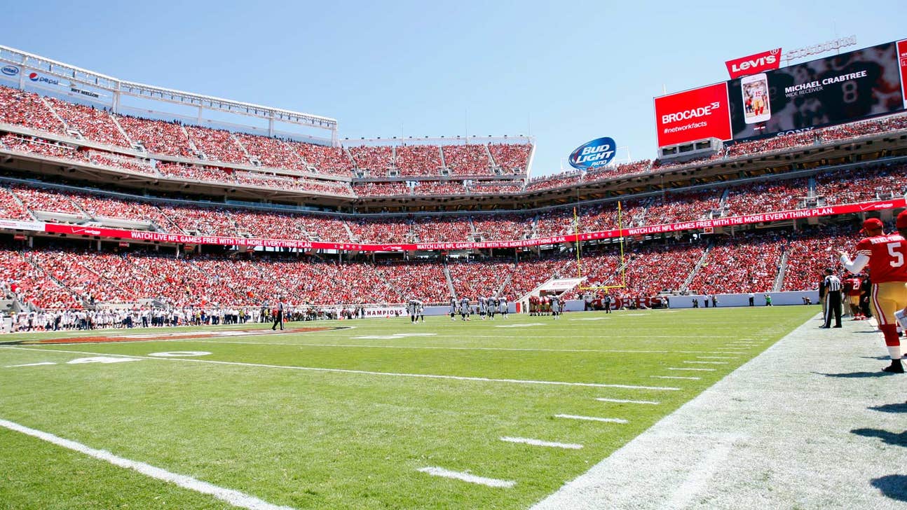 It took some extra paint, but Levi's Stadium end zones are now ready ...
