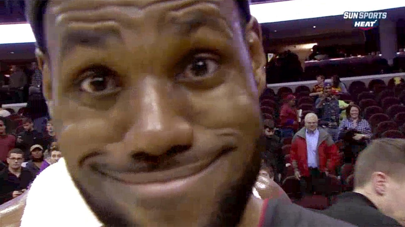 LeBron got payback for Wade's videobomb | FOX Sports