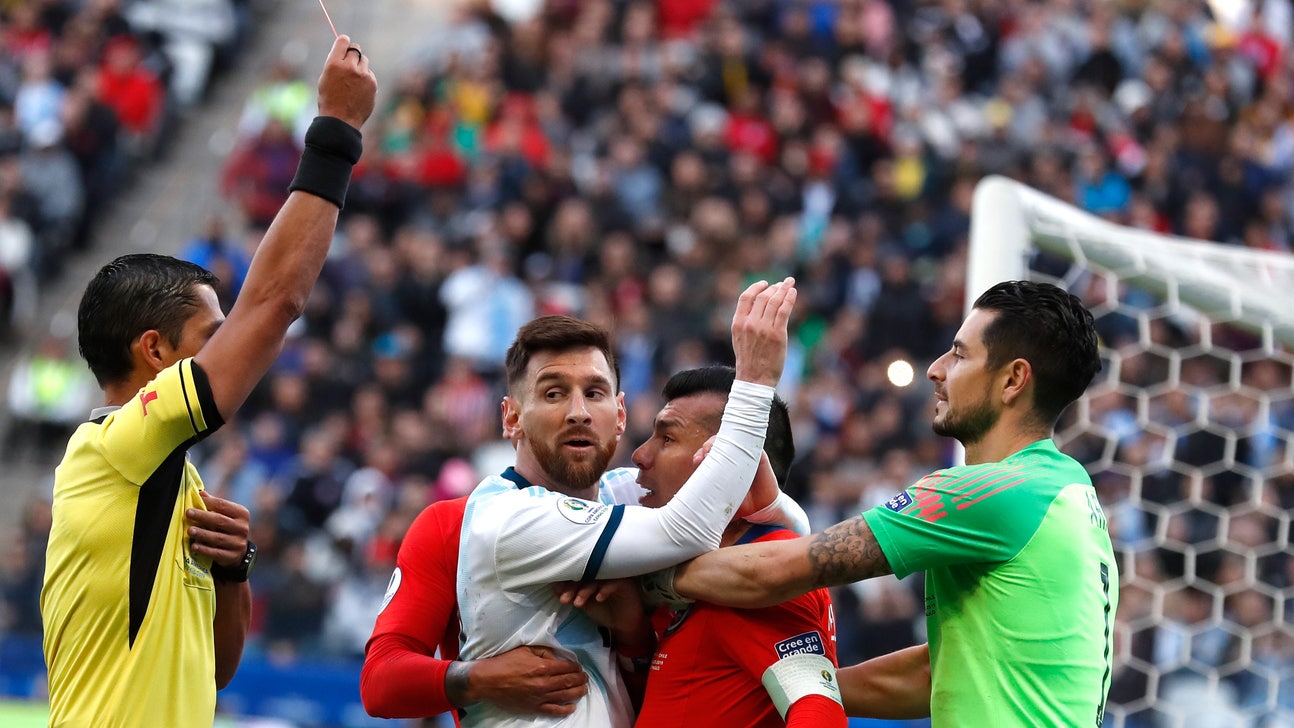 Messi slams referees, corruption after Copa America red card | FOX Sports