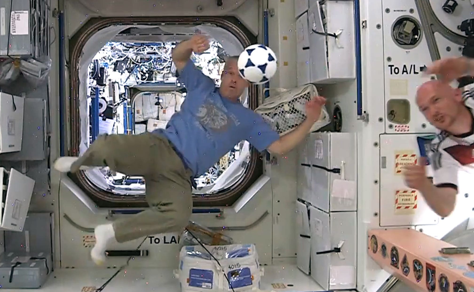 Space balls: ISS astronauts get World Cup fever | FOX Sports