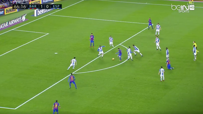 Lionel Messi impossibly evades six defenders, sets up Luis Suarez for ...