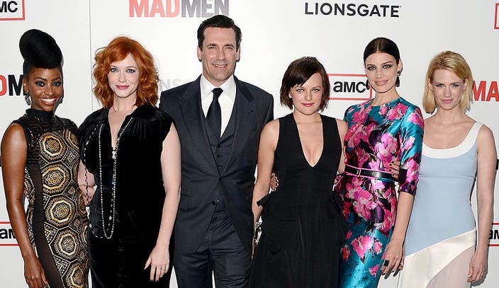 Linda Cardellini Mad Men Red Dress