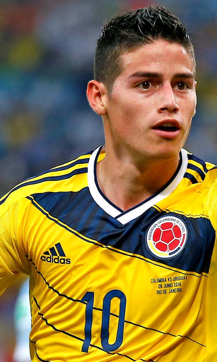 Coaches hail Colombia star James Rodriguez after winning display | FOX ...
