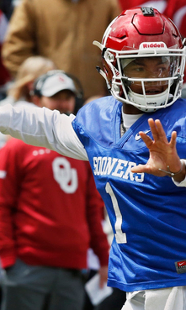 Oklahoma coach Riley happy QB Murray will put off baseball | FOX Sports