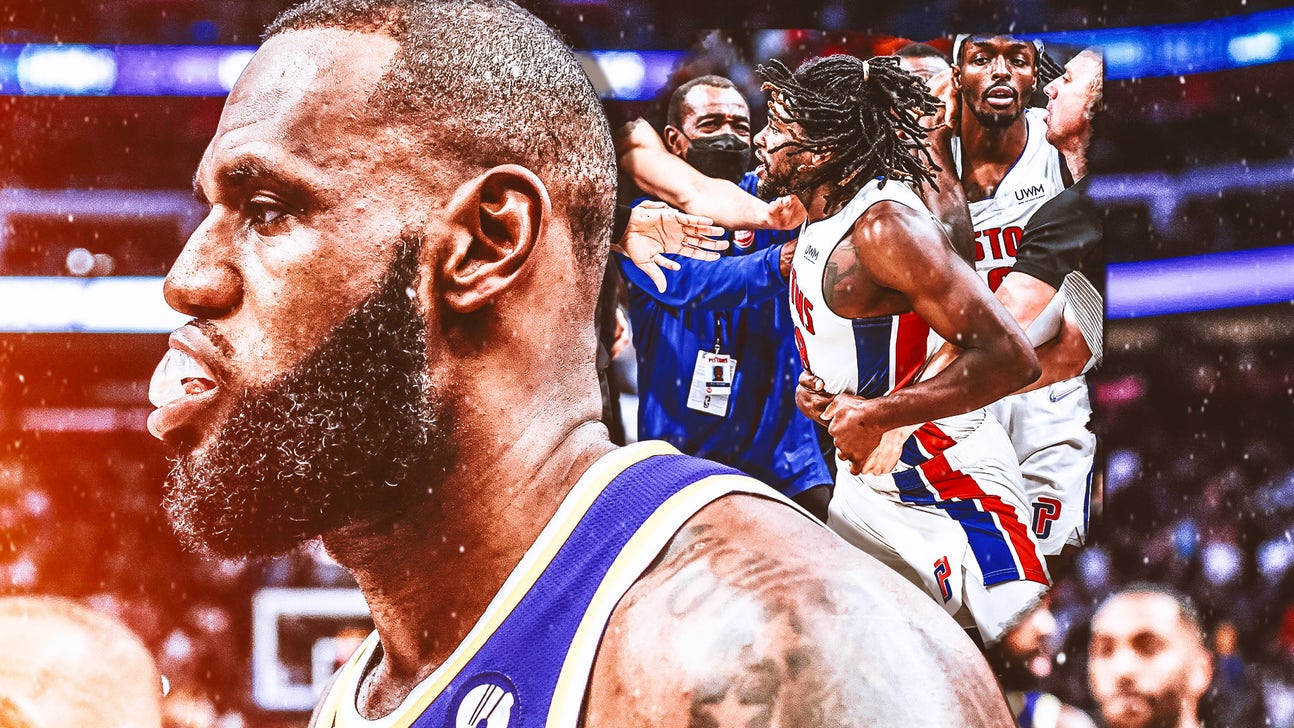 LeBron James, Isaiah Stewart draw suspensions for bloody scuffle | FOX ...