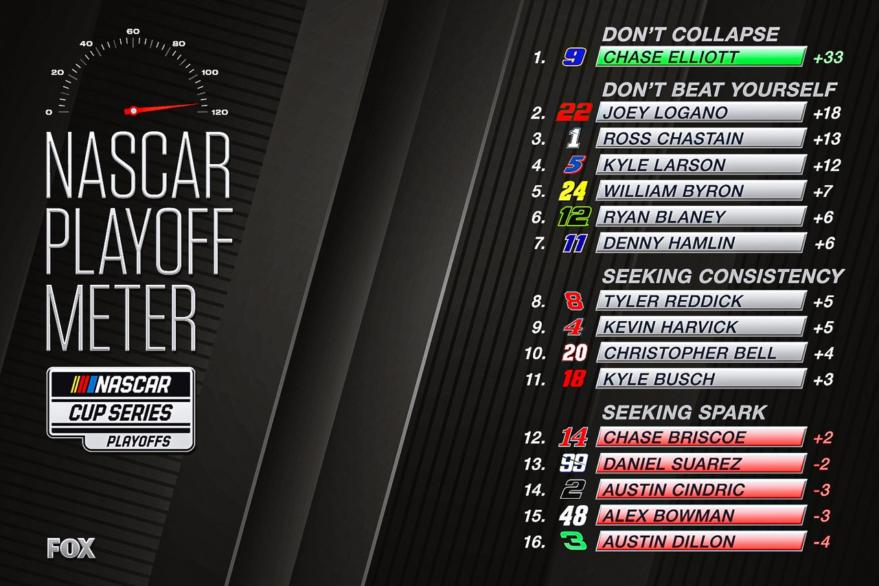 NASCAR playoff picture: Sizing up Elliott, Larson, Logano and the field ...