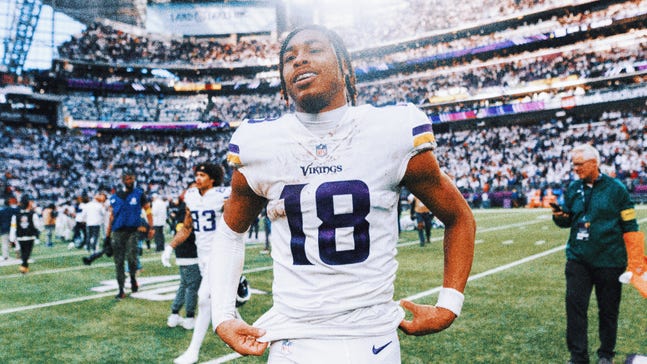 Vikings WR Justin Jefferson attends minicamp, takes contract talk in ... Vikings WR Justin Jefferson attends minicamp, takes contract talk in ...