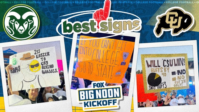 Big Noon Kickoff: Best signs from Colorado vs. Colorado State | FOX Sports