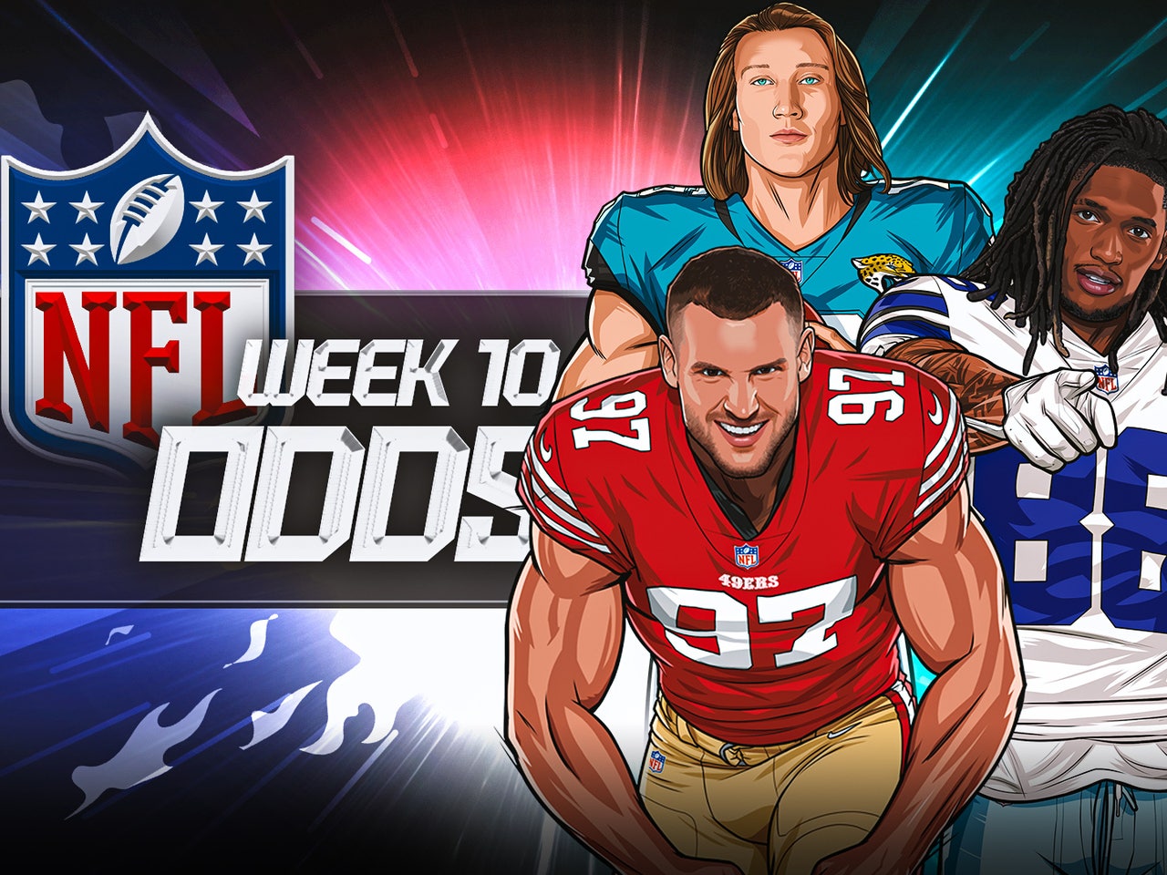 2023 NFL Week 10 odds predictions Picks lines spreads for every game FOX Sports