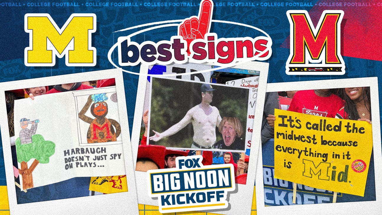 Big Noon Kickoff: Best signs from Michigan vs. Maryland | FOX Sports