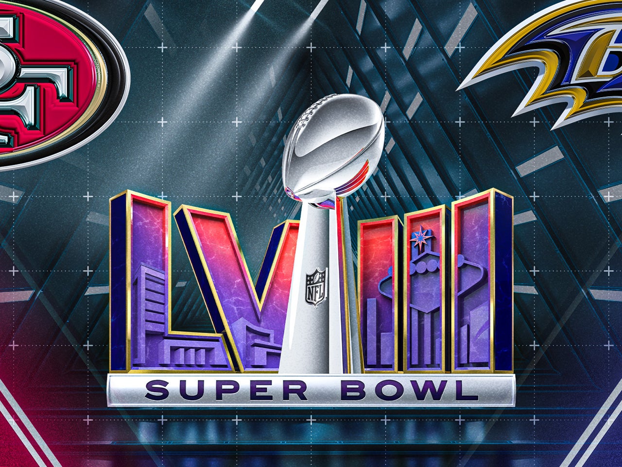 2024 Super Bowl LVIII Logo color trend predicts odds on favorites 49ers Ravens FOX Sports