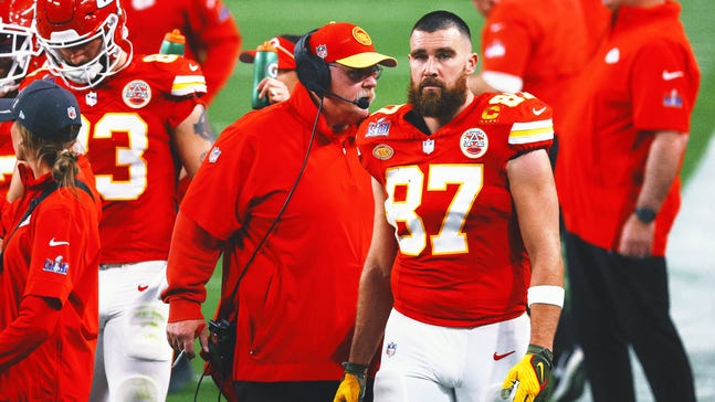 Tom Brady defends Travis Kelce, praises Andy Reid for sideline incident in Super Bowl | FOX Sports