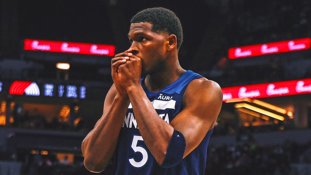 Anthony Edwards misses opening tip, but T-Wolves win to move into first ...