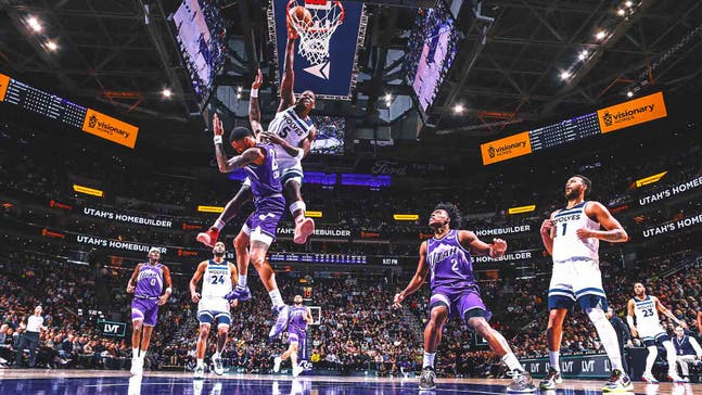 Dunk of the year? T-wolves' Anthony Edwards goes viral for monster slam vs. Jazz | FOX Sports