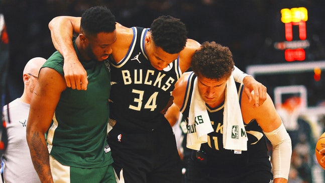 Giannis Antetokounmpo injury casts shadow over Bucks' first-round series with Pacers | FOX Sports