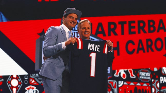 Patriots officially sign 1st-round draft pick, QB Drake Maye, to rookie contract | FOX Sports