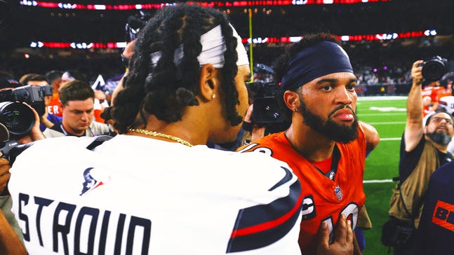C.J. Stroud shares postgame advice with Caleb Williams in mic'd up ... C.J. Stroud shares postgame advice with Caleb Williams in mic'd up ...