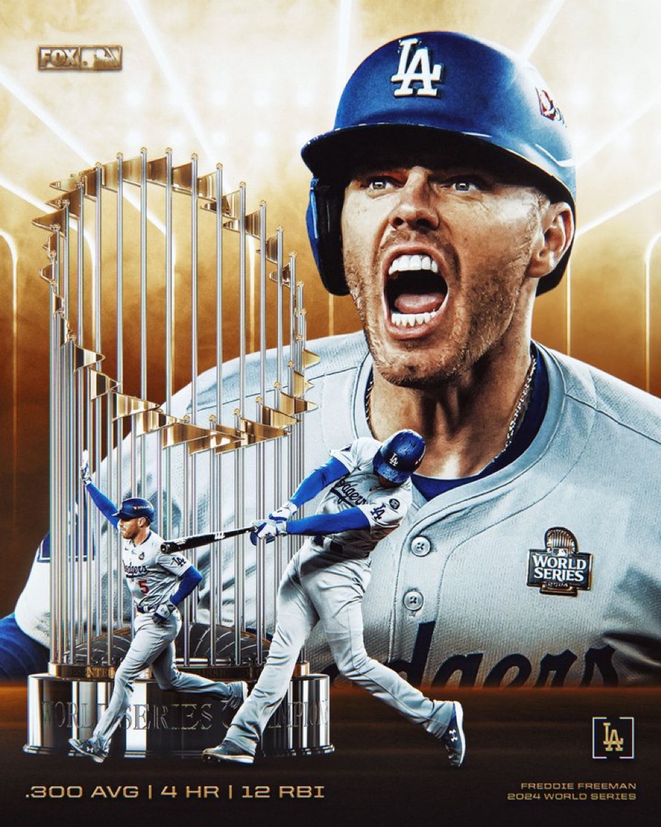 Dodgers' Freddie Freeman wins World Series MVP after record-tying 12 RBIs | FOX Sports