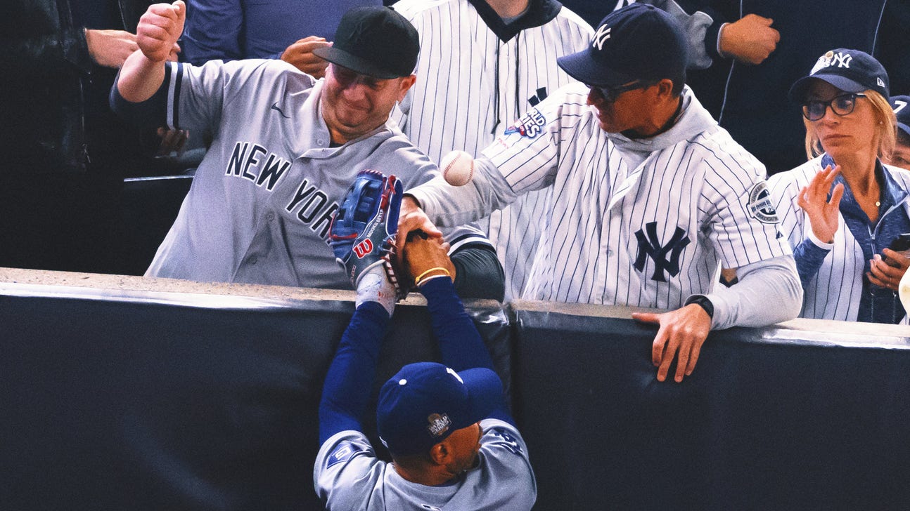 Yankees fans banned from Game 5 for 'egregious' contact with Dodgers' Mookie Betts | FOX Sports