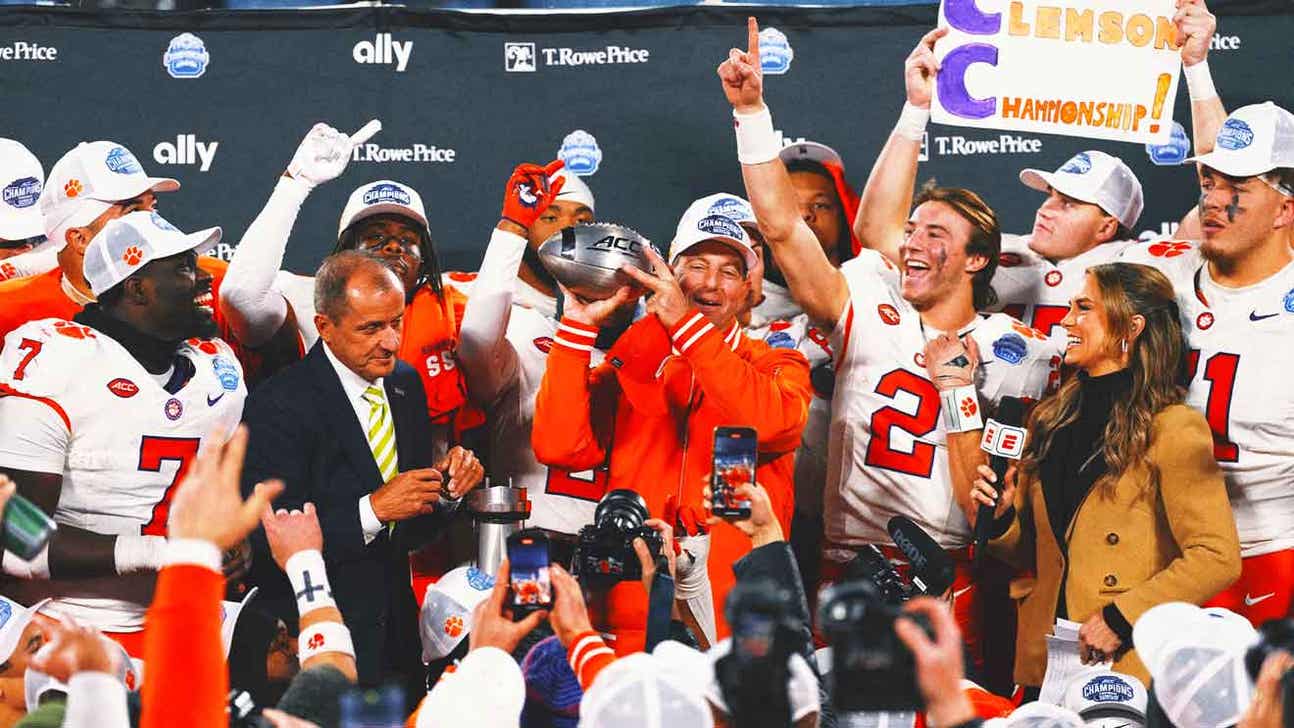 No. 17 Clemson beats No. 8 SMU 34-31 on last-second FG for ACC title ...