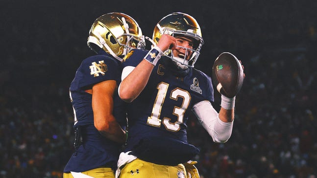 Notre Dame Beats Indiana Protects Home Field In First Game Of 12 Team
