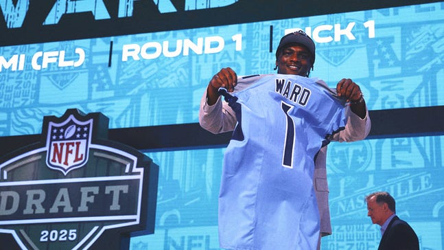 Cam Ward will wear No. 1 for Titans, gets blessing from Hall of Famer ...