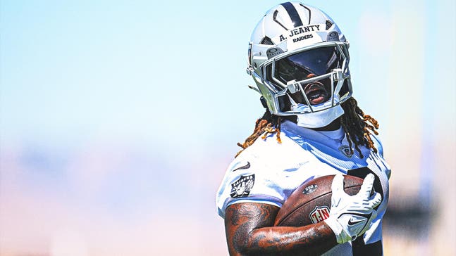 Raiders' first-rounder Ashton Jeanty practices for first time at rookie ...