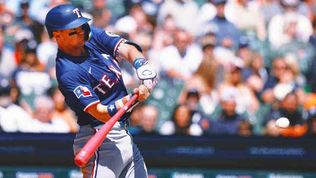 Rangers' Josh Jung hits 2-run HR for mom vs. brother Jace on Mother's ...