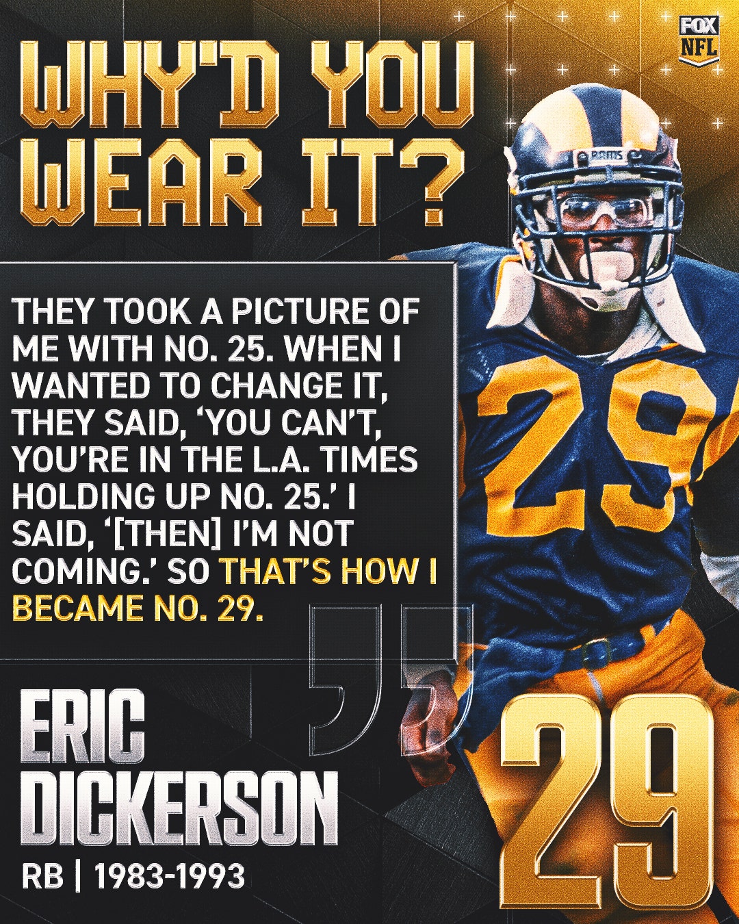 Who Wore It Best? The Greatest NFL Players by Jersey Number, 25-49 ...