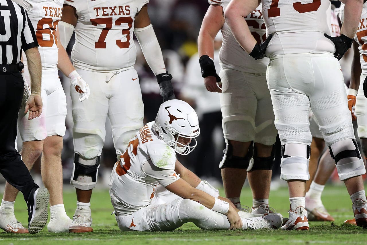 Arch Manning Injury: Texas QB Exits in Overtime Win Against Mississippi ...